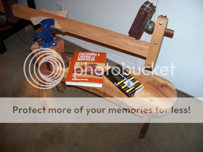 FS complete Gun stock Checkering setup! Tools, bench, cradle, book ...