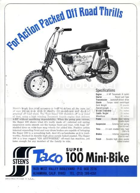Taco with mods? | OldMiniBikes.com