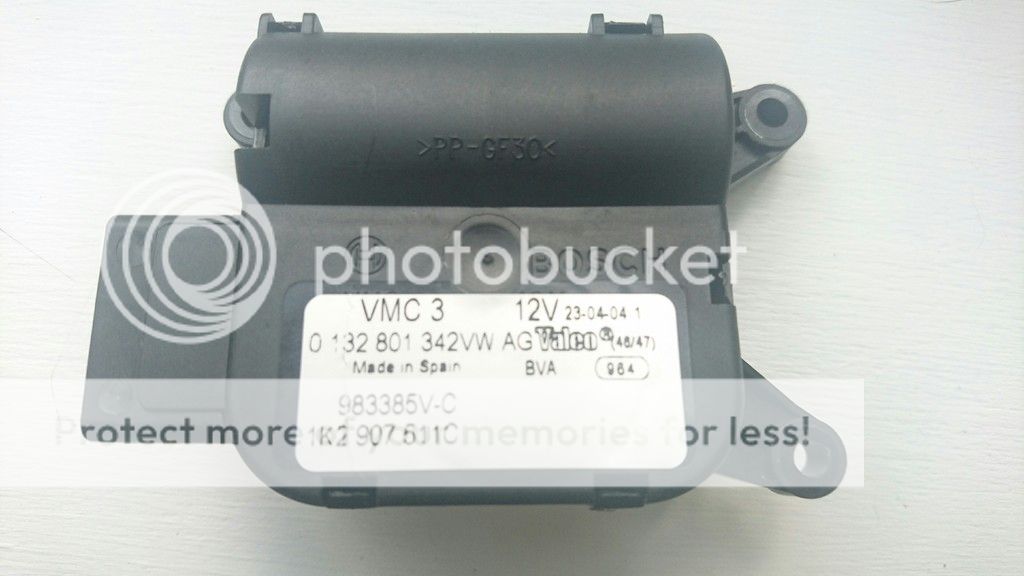 Fault Code 01809 Actuator Temp Flap on left of (V158) | Volkswagen Mark ...